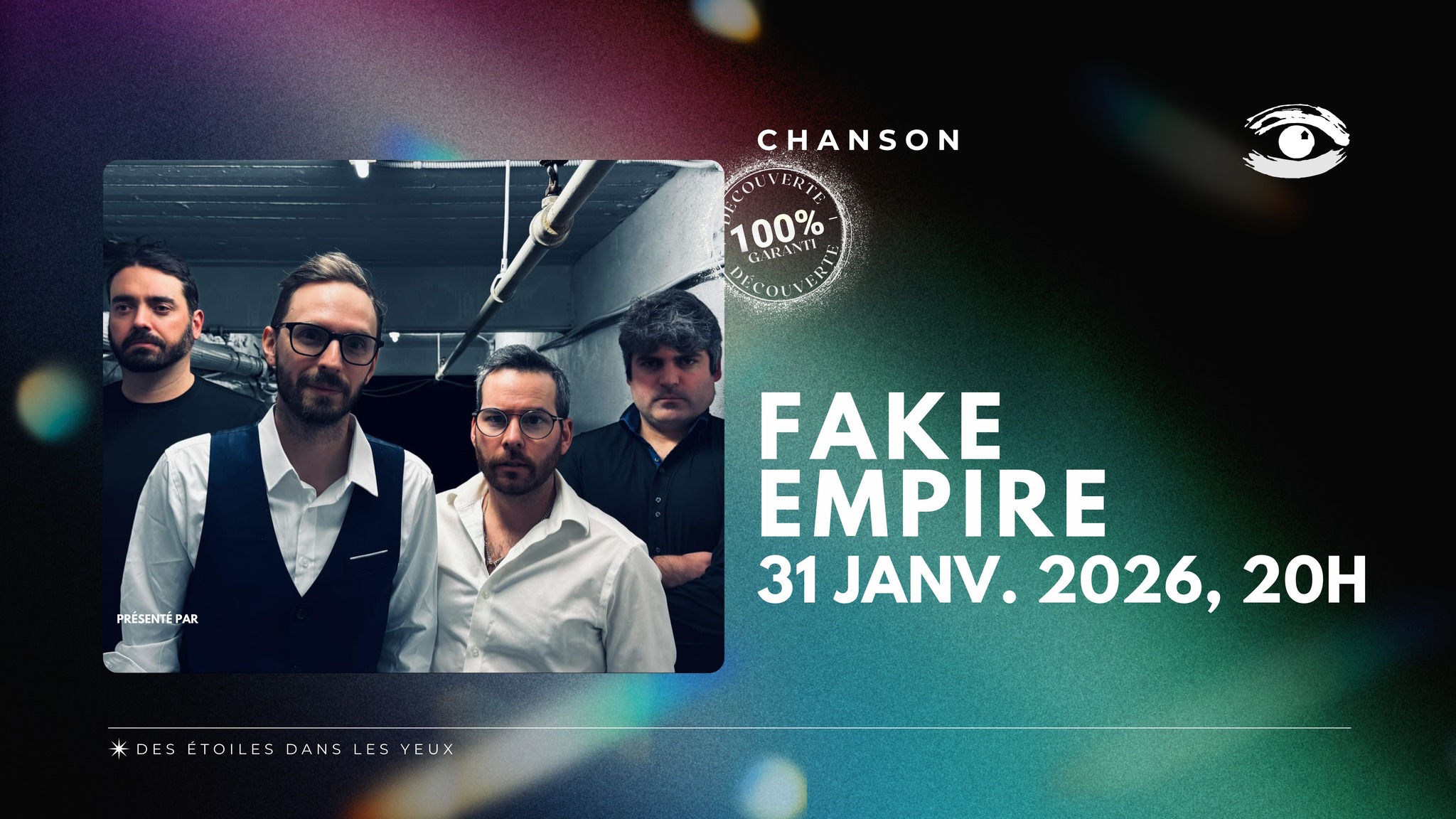 Spectacle - Fake Empire - 20 h - Ville de La Tuque
